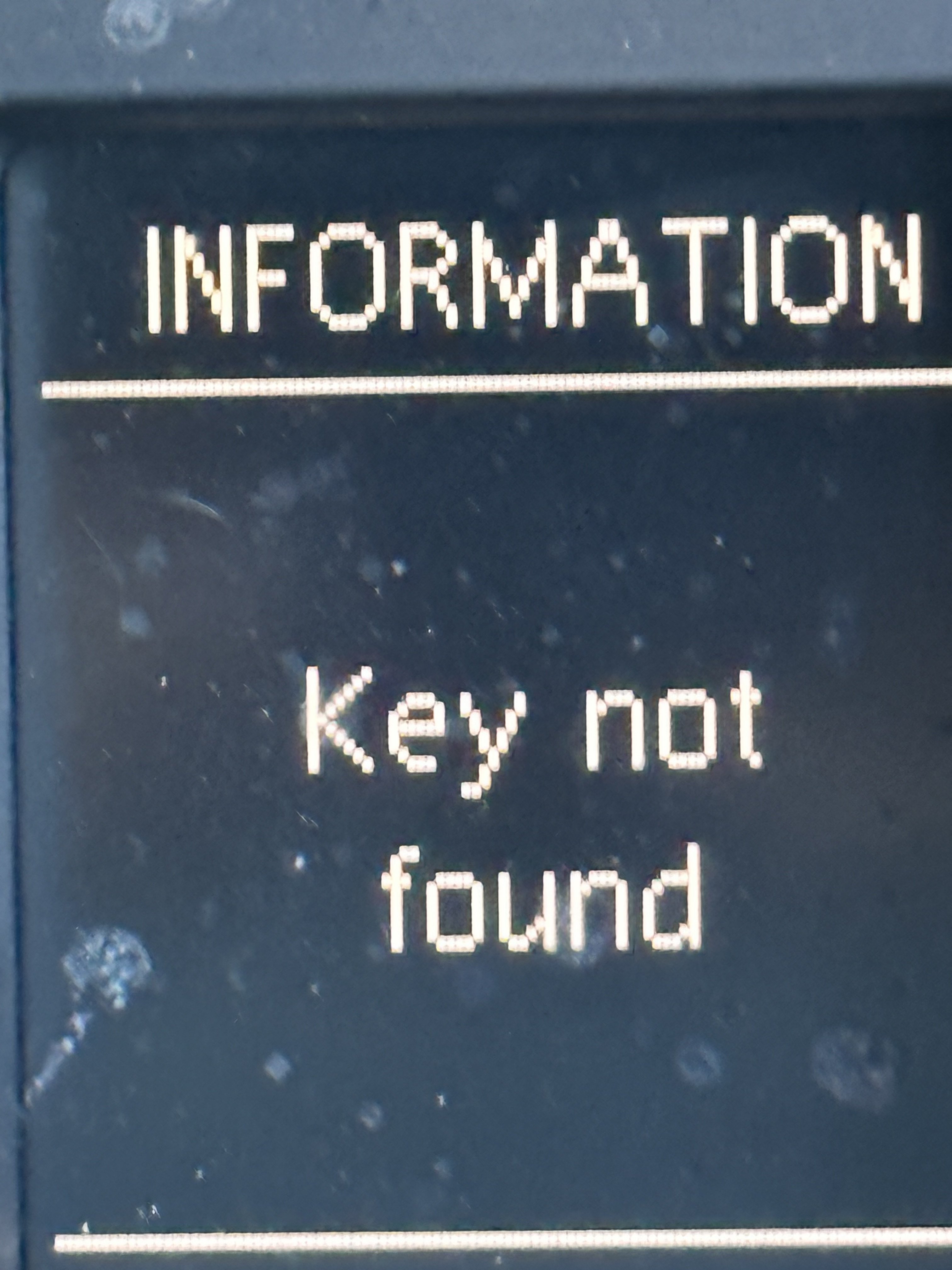 Key not found - Skoda Superb Mk2 (2008-2015) - BRISKODA