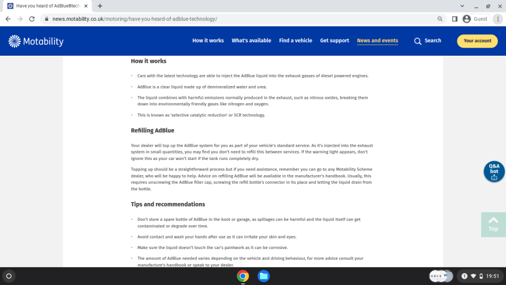 Adblue topup from pumps - Skoda Karoq - BRISKODA