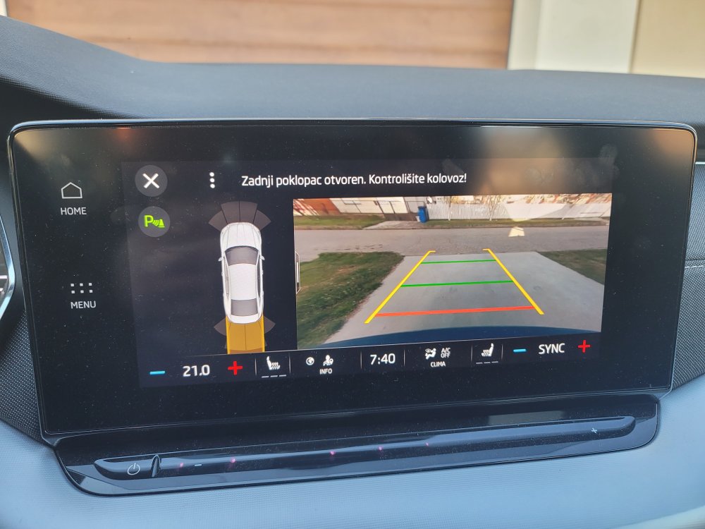 Boot opened warning only on reverse camera - Skoda Octavia Mk4 (2020 > ) - BRISKODA