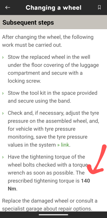 Torque Settings for Superb Mk3 19" Alloys - Skoda Superb Mk3 (2015 - 2023) - BRISKODA