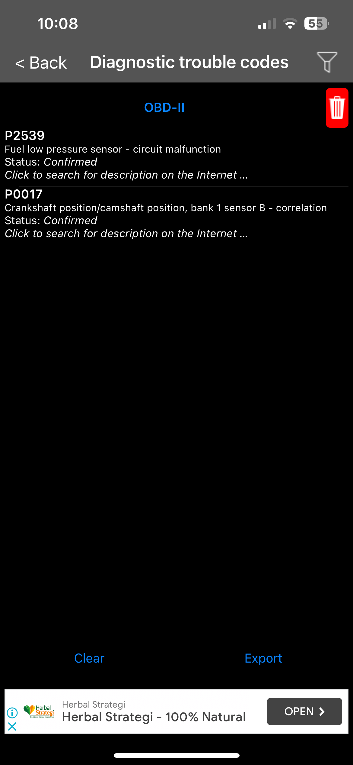 Error codes - Skoda Octavia Mk3 (2013 - 2020) - BRISKODA