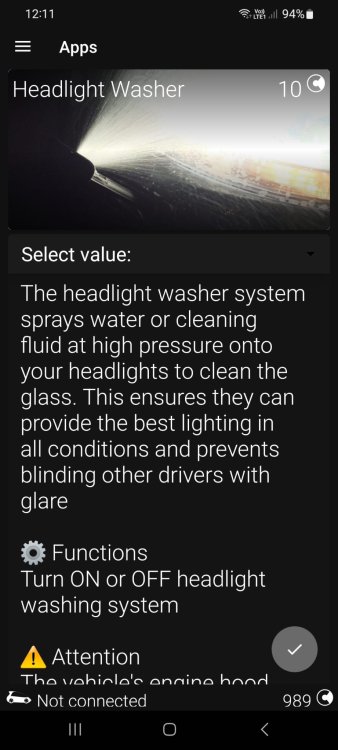 Option to disable headlight washer - Skoda Octavia Mk4 (2020 > ) - BRISKODA