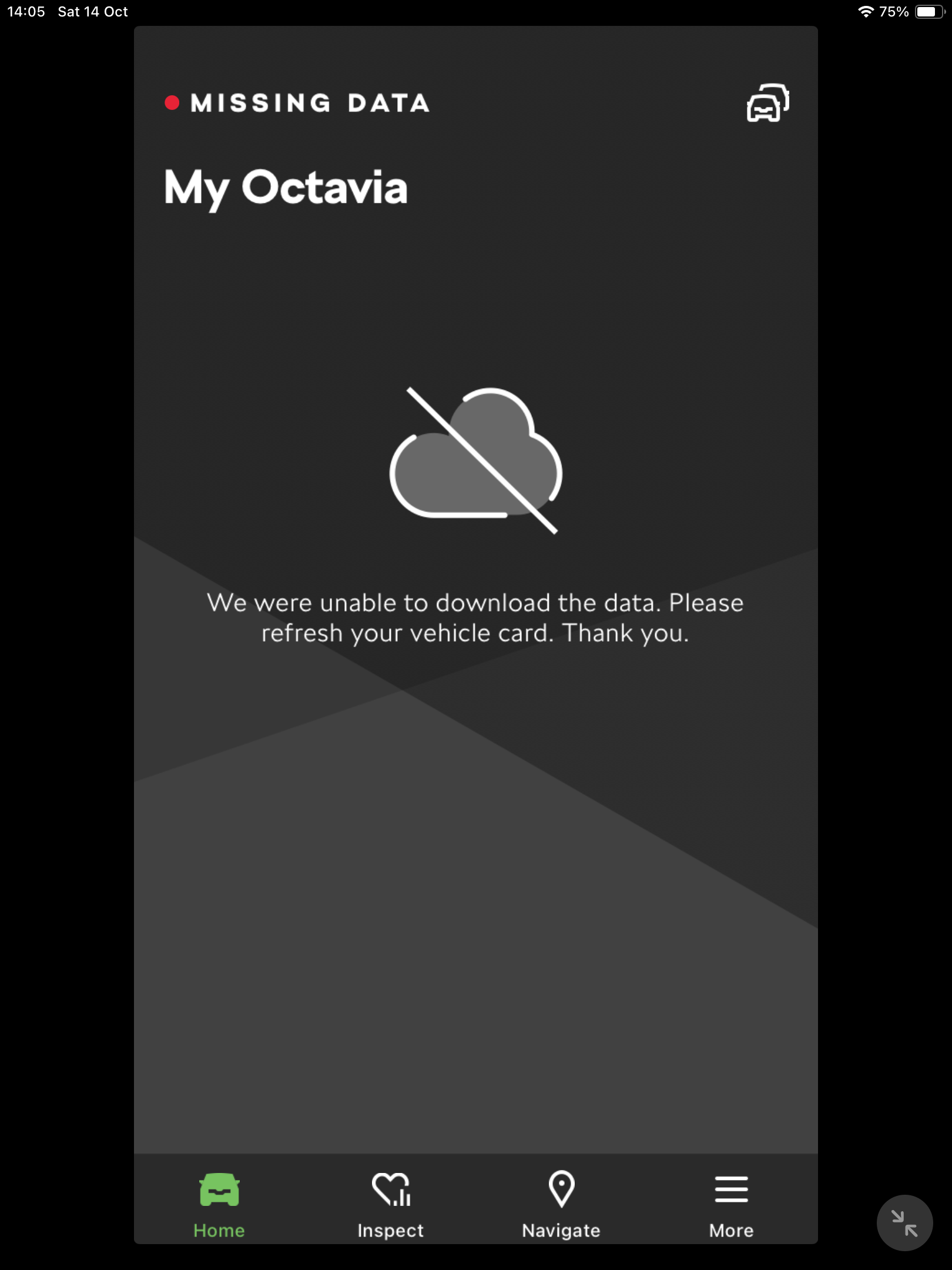 Calling iV owners, are MySkoda servers down most of the time or is it ...