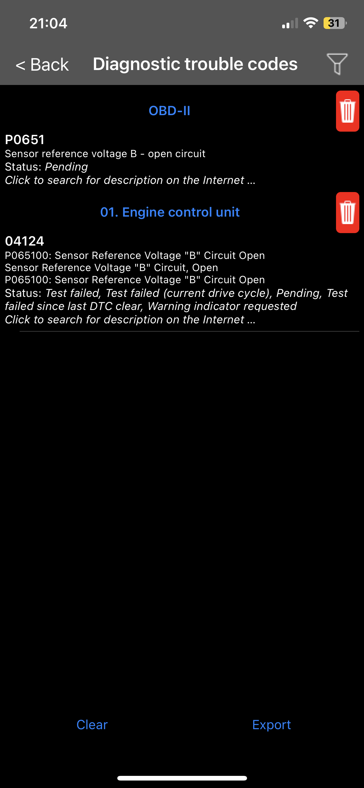 2011 2.0TDi Octavia Scout - P0651 - Diagnostics & VCDS - BRISKODA