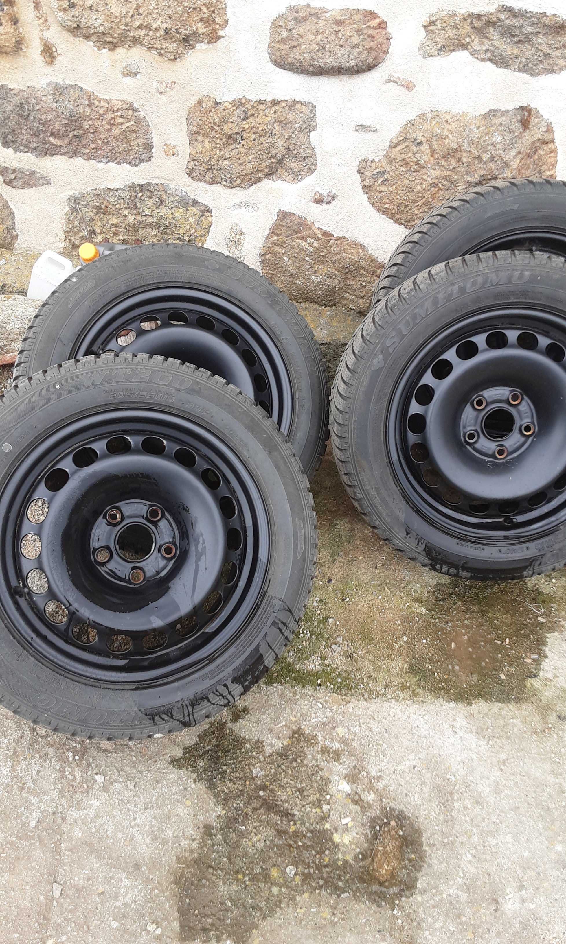 Superb mk2 16" steel rims and nearly new snow tyres - Wheels & Tyres ...