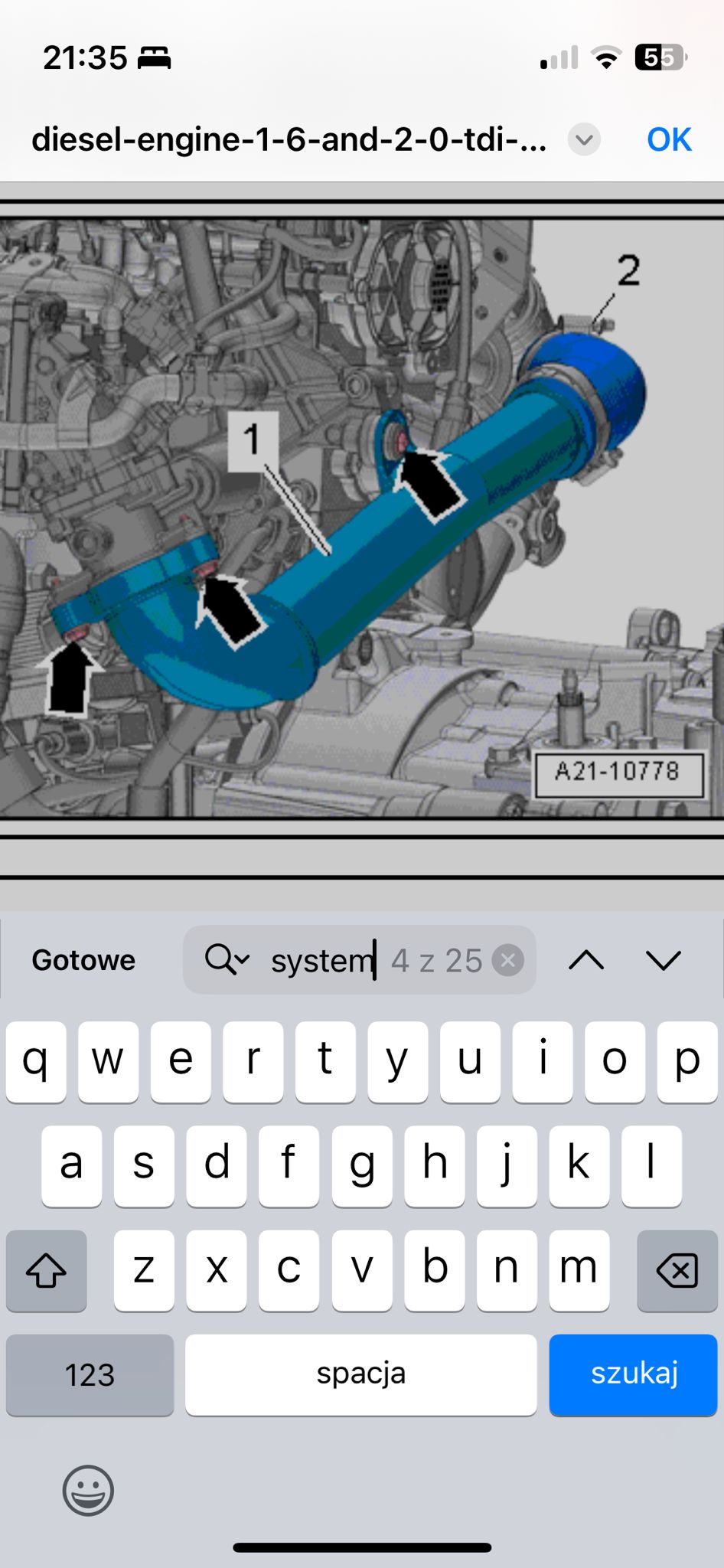 Leak in Air Intake System P2279 00 (167) 2.0 TDI RS CUPA - Skoda ...