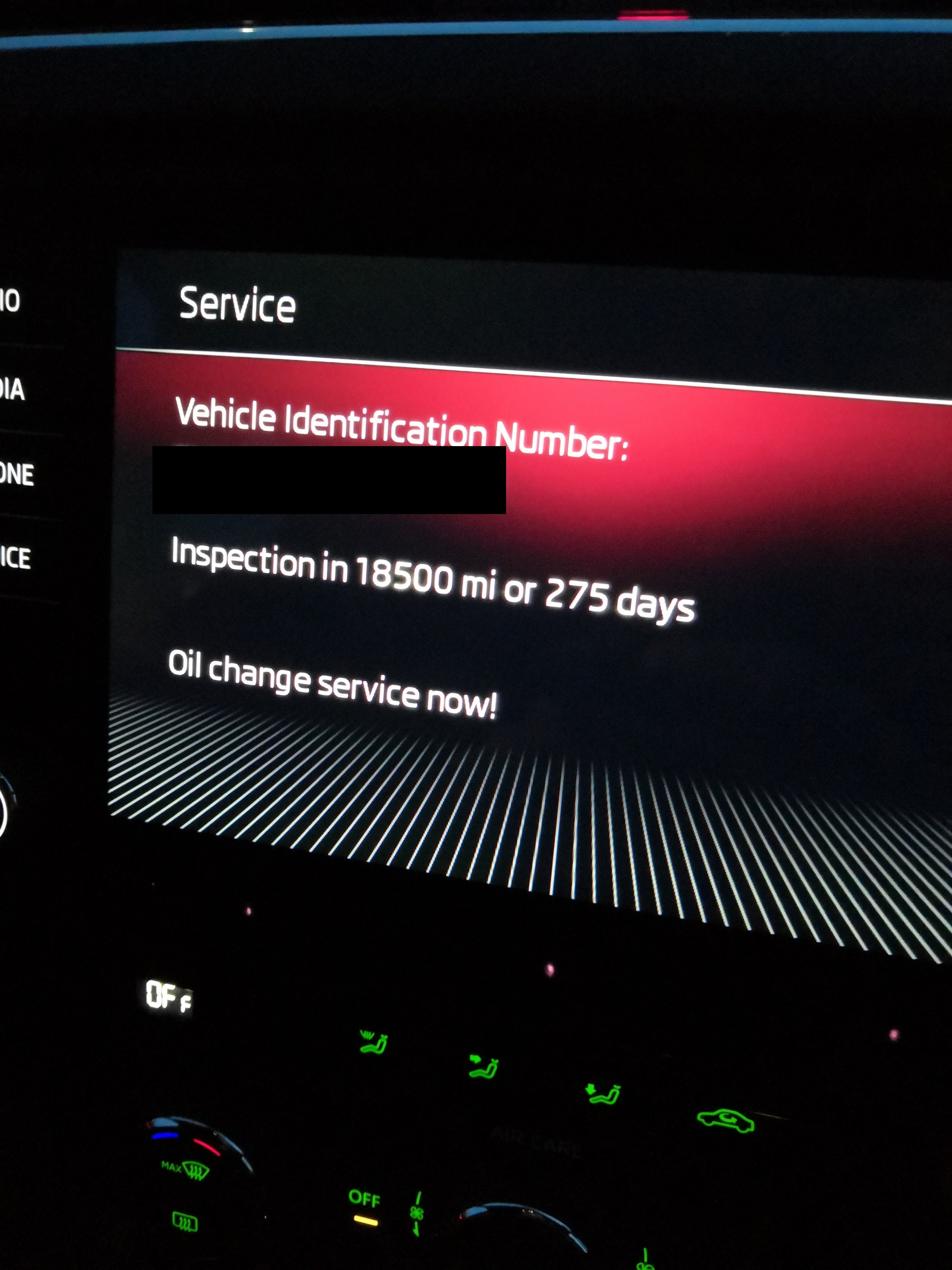 Inspection in X days - Skoda Kodiaq MK1 (2017-2023) - BRISKODA