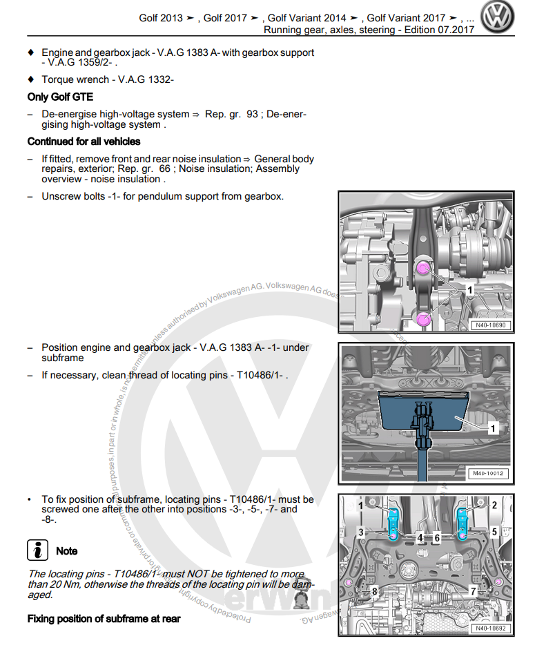 subframe down - should I regret - need alignment? - Skoda Octavia Mk3 ...