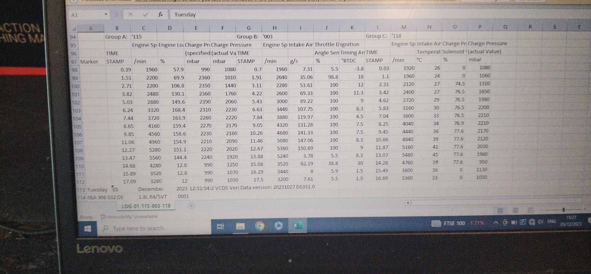 AFR and Boost logs - Skoda Octavia Mk1 (1996-2004) - BRISKODA