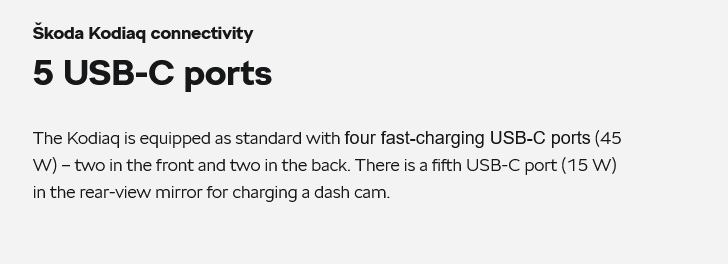 What type of USB ports are they - Skoda Kodiaq MK1 (2017-2023) - BRISKODA