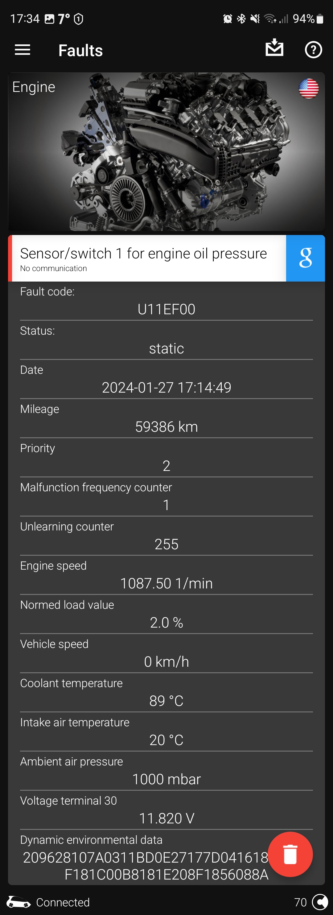 Fault Code U11EF00 - Skoda Octavia Mk3 (2013 - 2020) - BRISKODA