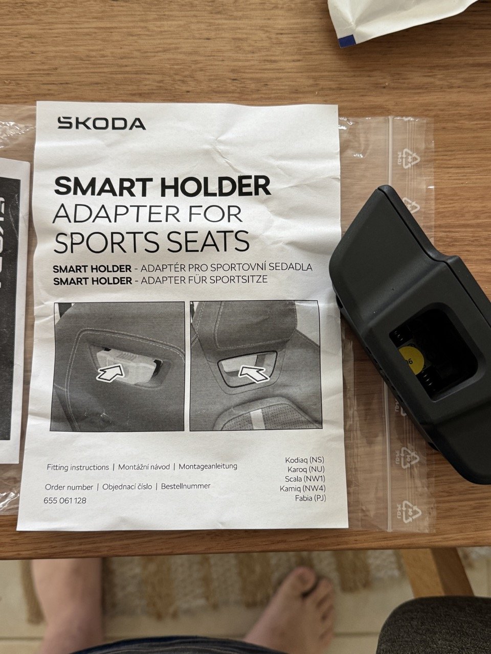 VRS seat tablet holder - Skoda Octavia Mk4 (2020 > ) - BRISKODA