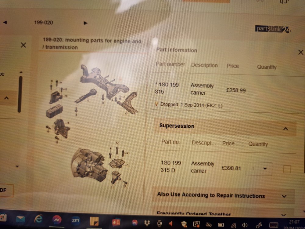 2016 Skoda Citigo Front Subframe MOT failure - Škoda Citigo - BRISKODA