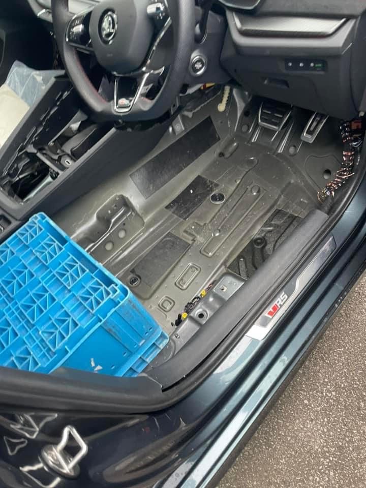 Water in passenger (right) footwell. - Skoda Octavia Mk4 (2020 ...
