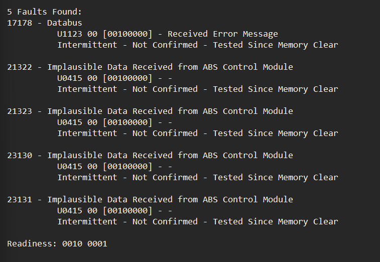 VCDS - ABS implausible data received - Skoda Octavia Mk3 (2013 - 2020) - BRISKODA