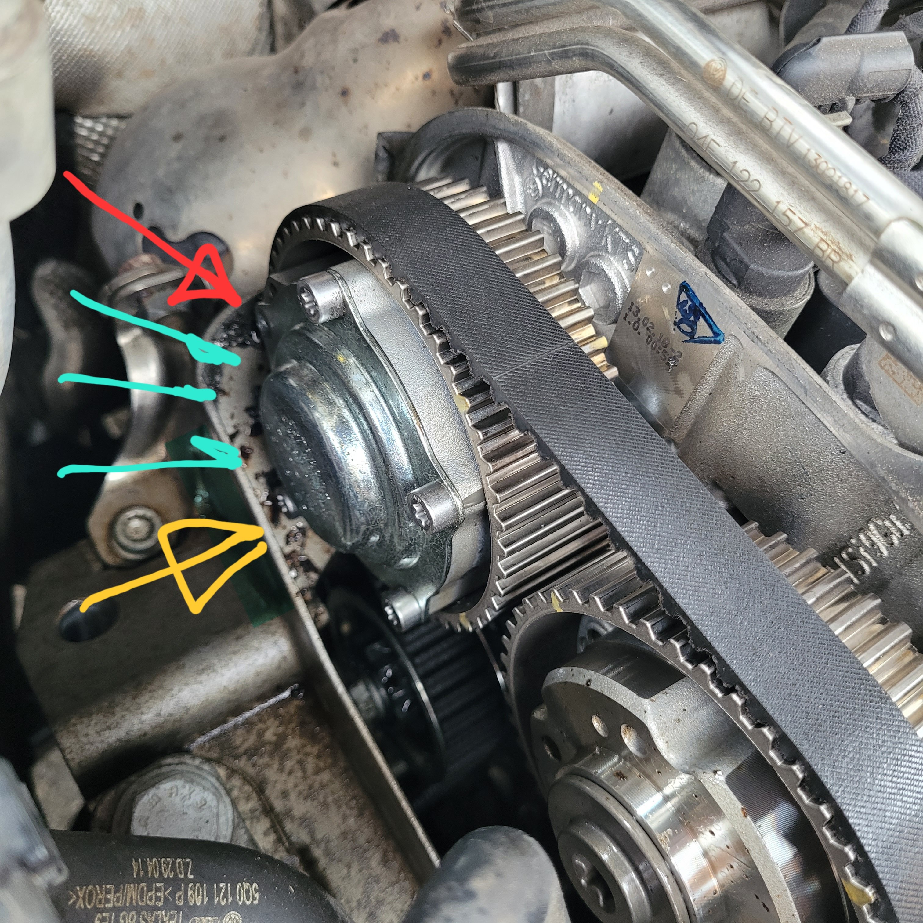 Loose bolts on camshaft pulley cover, rattling engine - General ...