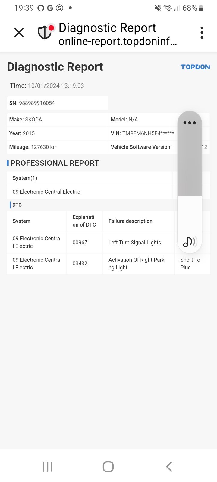Left side Indicator fault - Skoda Rapid & Spaceback (2012 > ) - BRISKODA