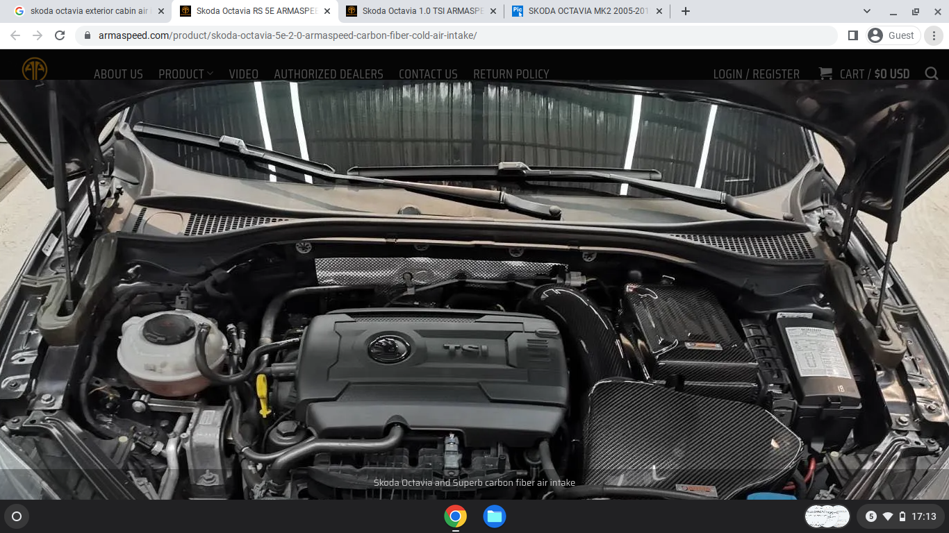 Octavia III 2015 TDi 2.0 VRs fresh air intake location - Skoda Octavia ...