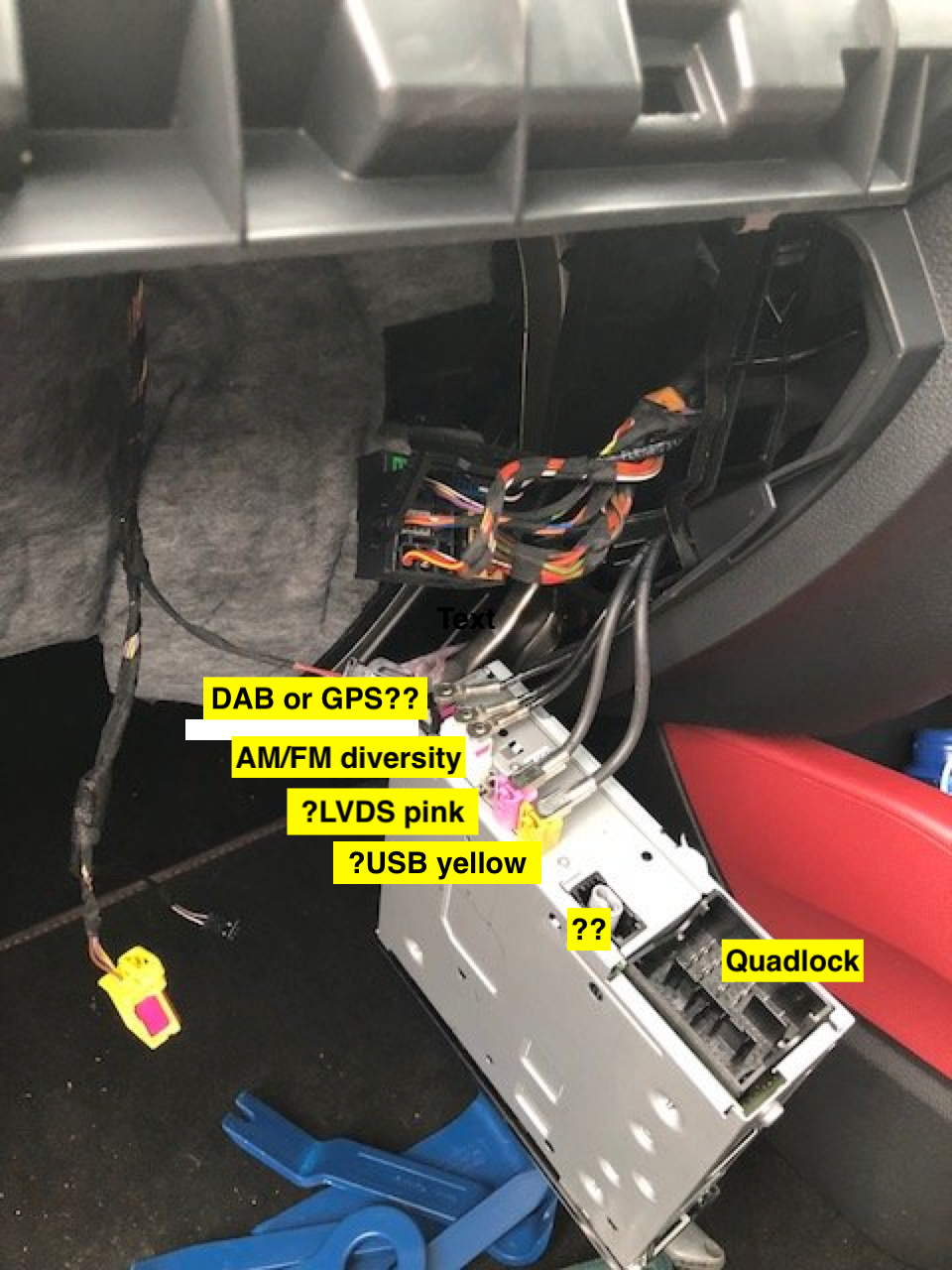 Blues radio wiring and disassembly - Skoda Fabia Mk3 (2014-2021) - BRISKODA