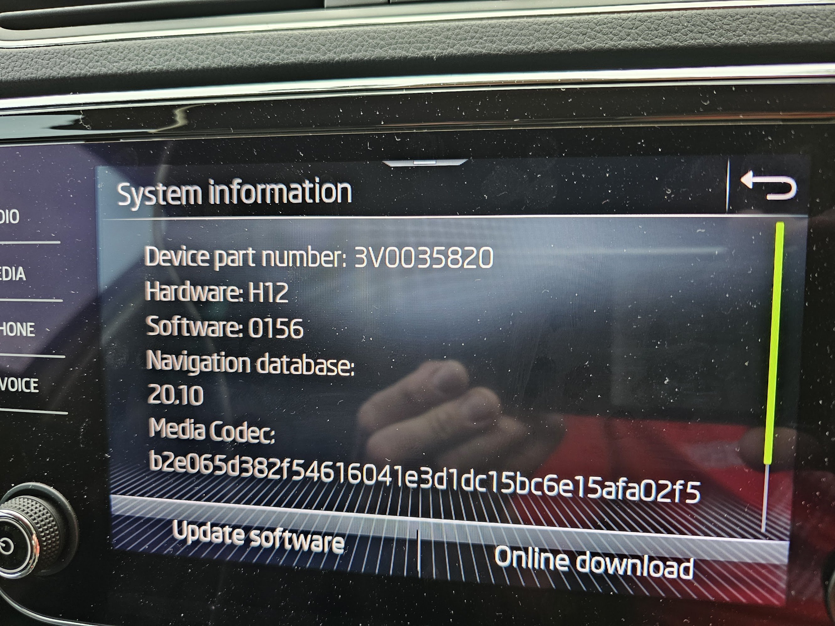 Cannot become primary user / firmware update on infotainment needed? - Skoda Superb Mk3 (2015 ...