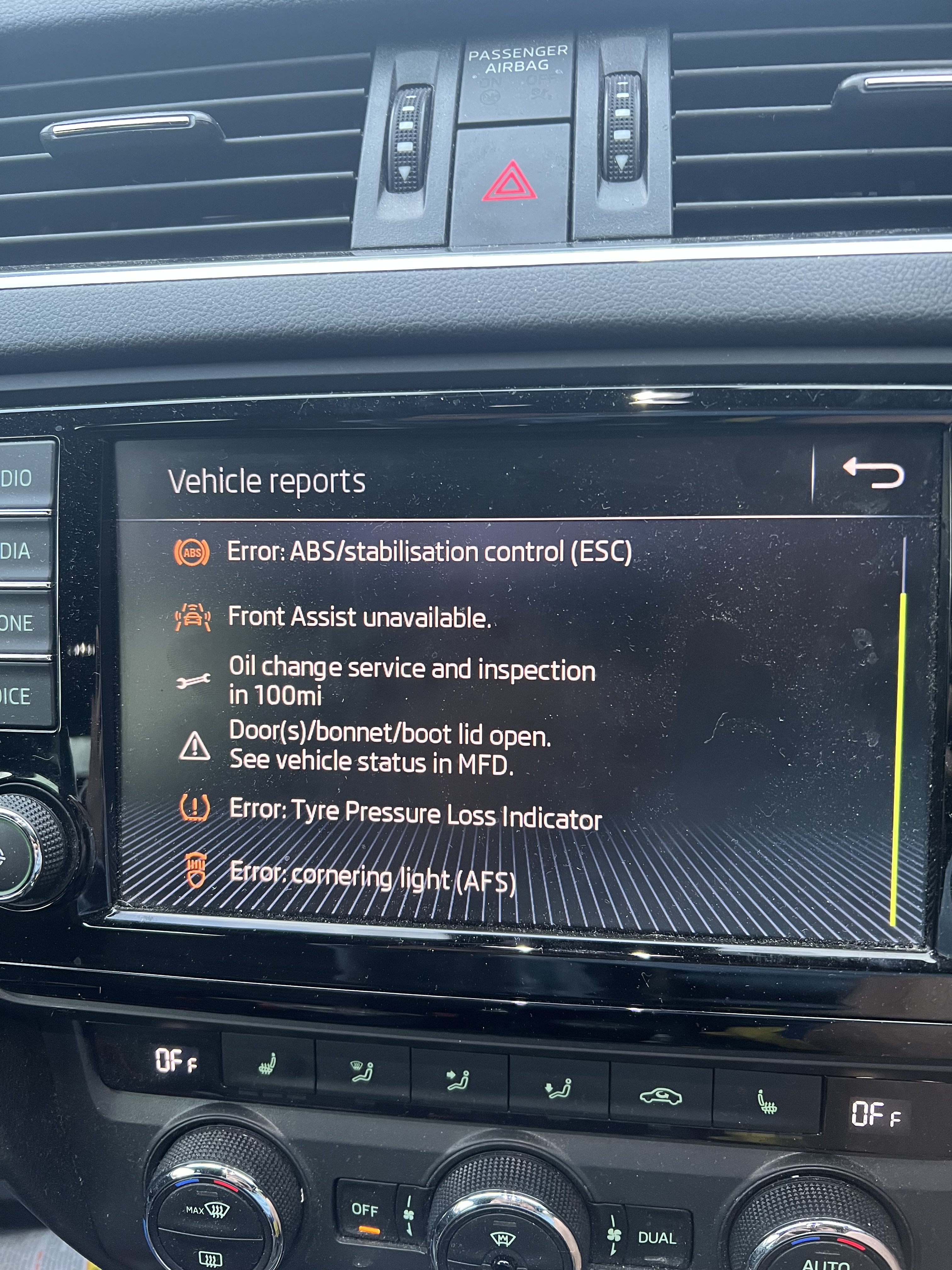 What is causing ABS ESC error (Octavia Mk3 Tsi 14’) - Skoda Octavia Mk3 ...