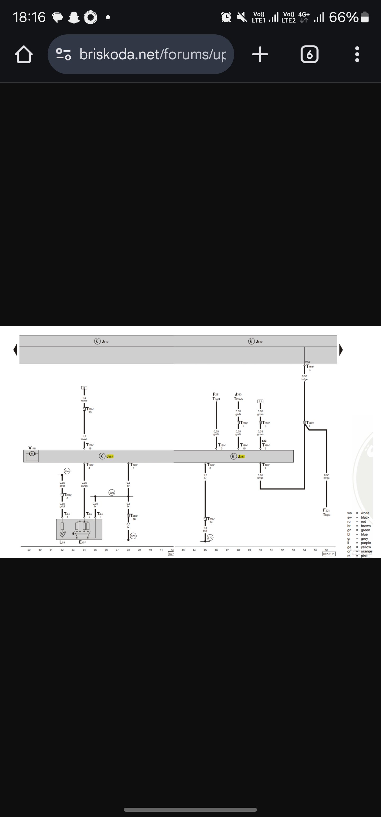 Wiring diagram for the windows in a Mk2 1.4TDI Fabia - Skoda Fabia Mk2 ...